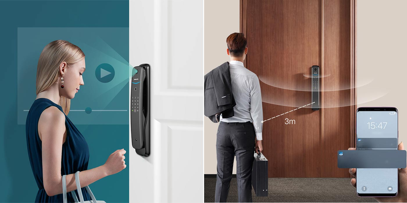 Philips DDL702 visible smart lock, monitor the outside door situation ...